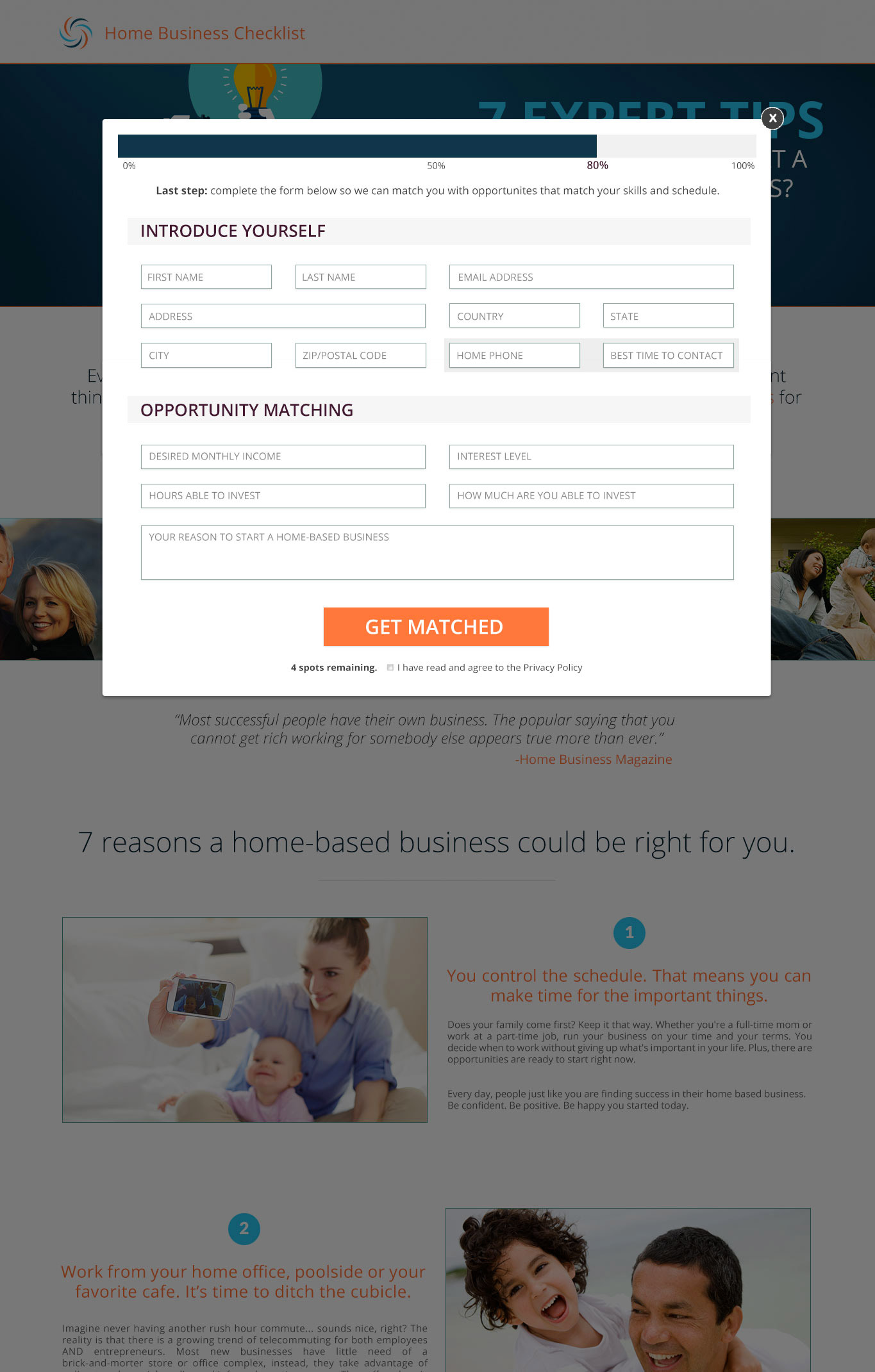 Landing Page Example